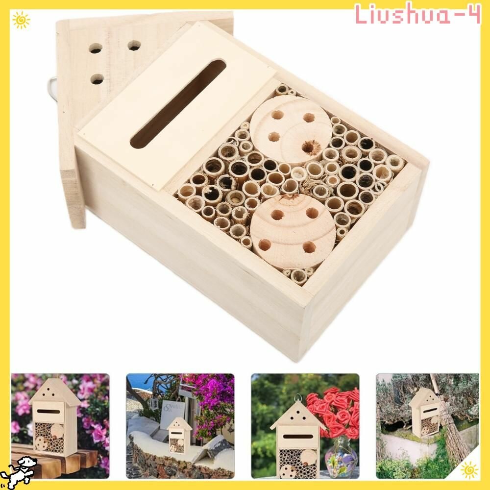 Улей для пчел, деревянная гостиница для насекомых, для поддержки экосистемы в вашем саду