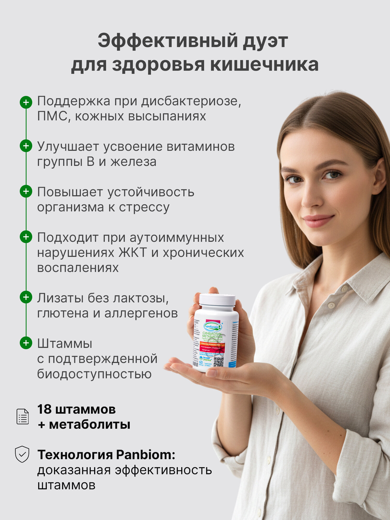 Синбиотик-Метабиотик (Пробиофул)/Пробиотики и пребиотики для нормализации кишечной микрофлоры — фото 1