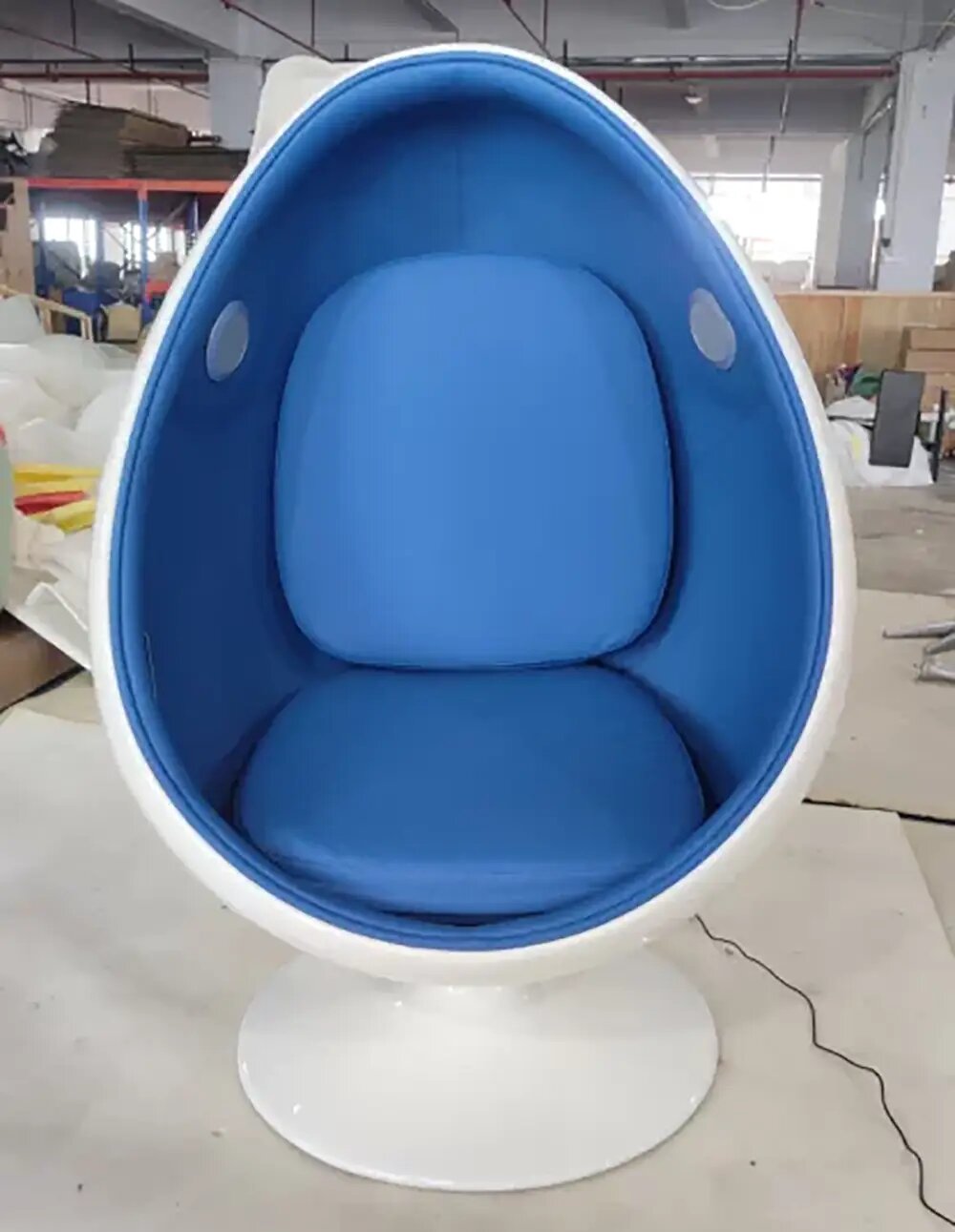 Кресло яйцо Ovalia Egg Chair дизайнера Henrik Thor-Larsen (цвет на заказ бархат + динамики)