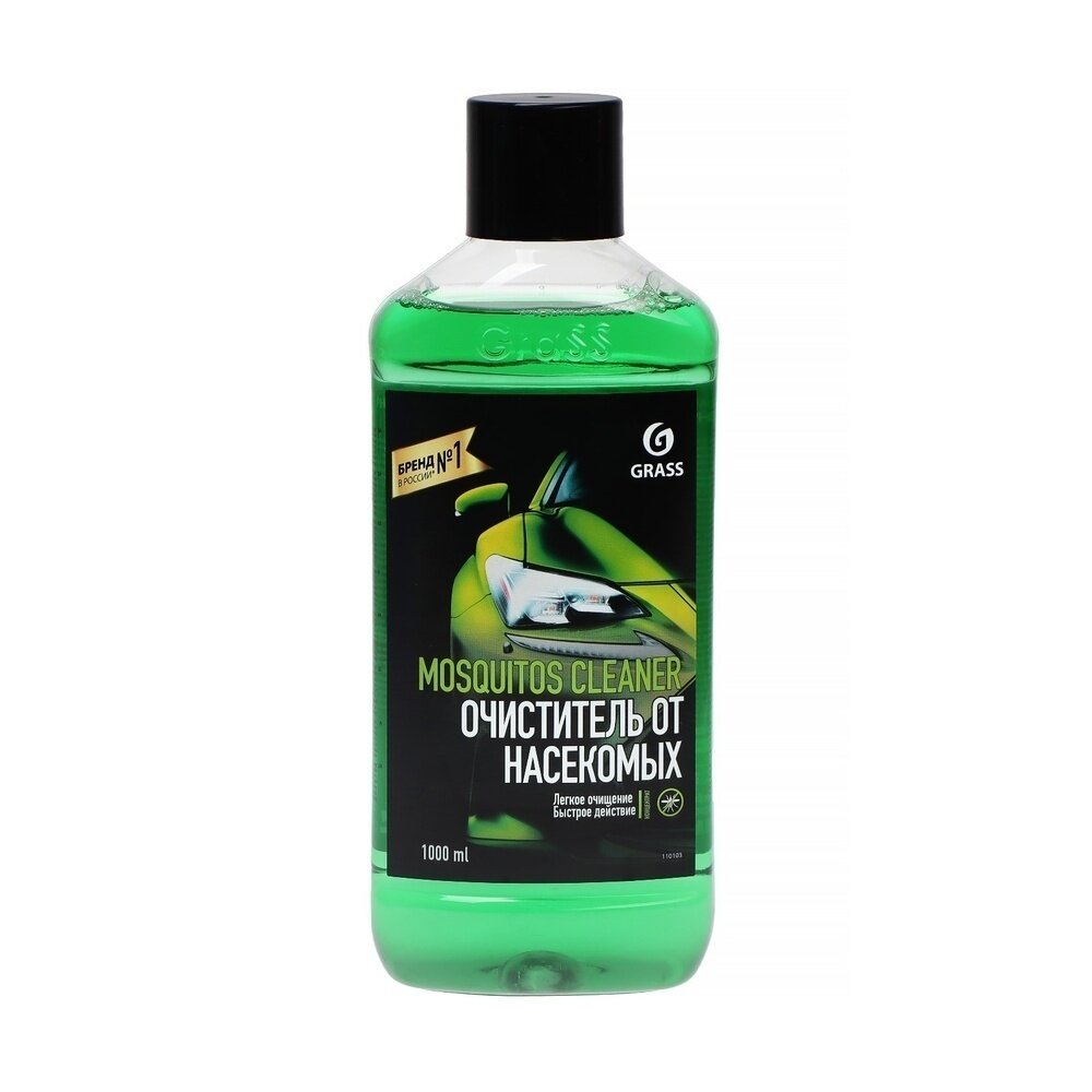 Омыватель стекол GRASS Mosquitos Cleaner, летний, Антимуха, 1 л