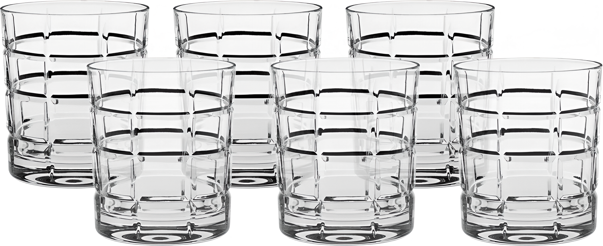 Стакан для виски "TIMESQUARE", 320 мл. (набор 6 шт.), хрусталь, Crystal Bohemia/ БПХ697