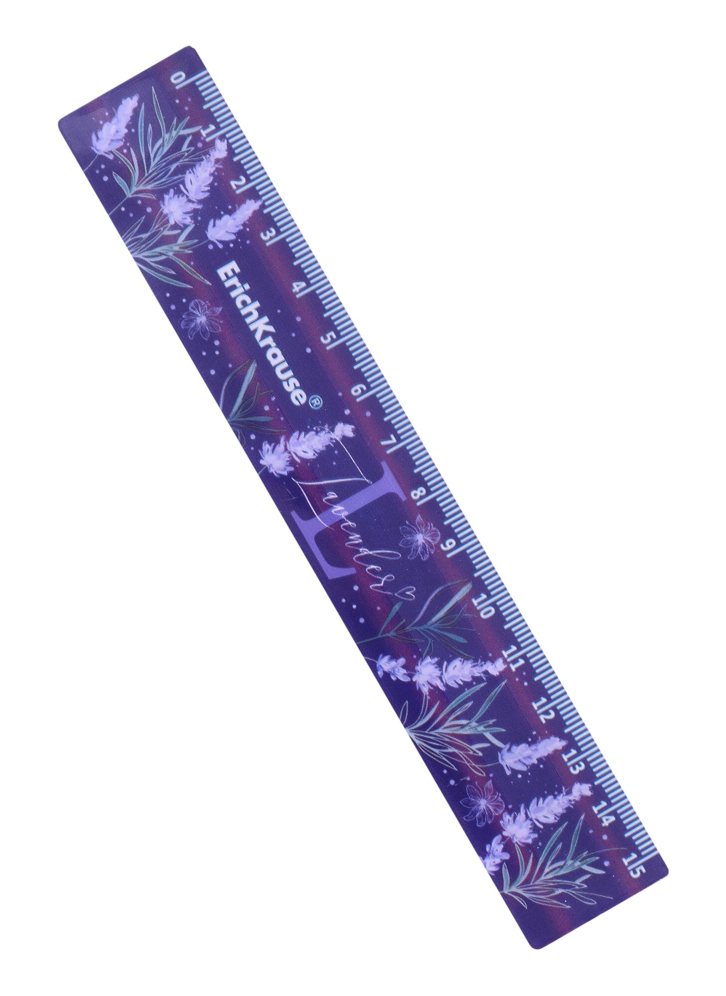 Линейка Erich Krause "Lavender", 15 см