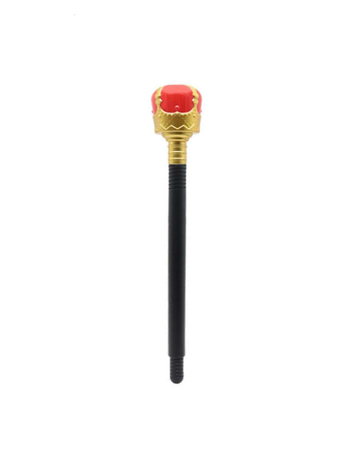 Египетский посох-трость с кристаллами, 46 см красный Король