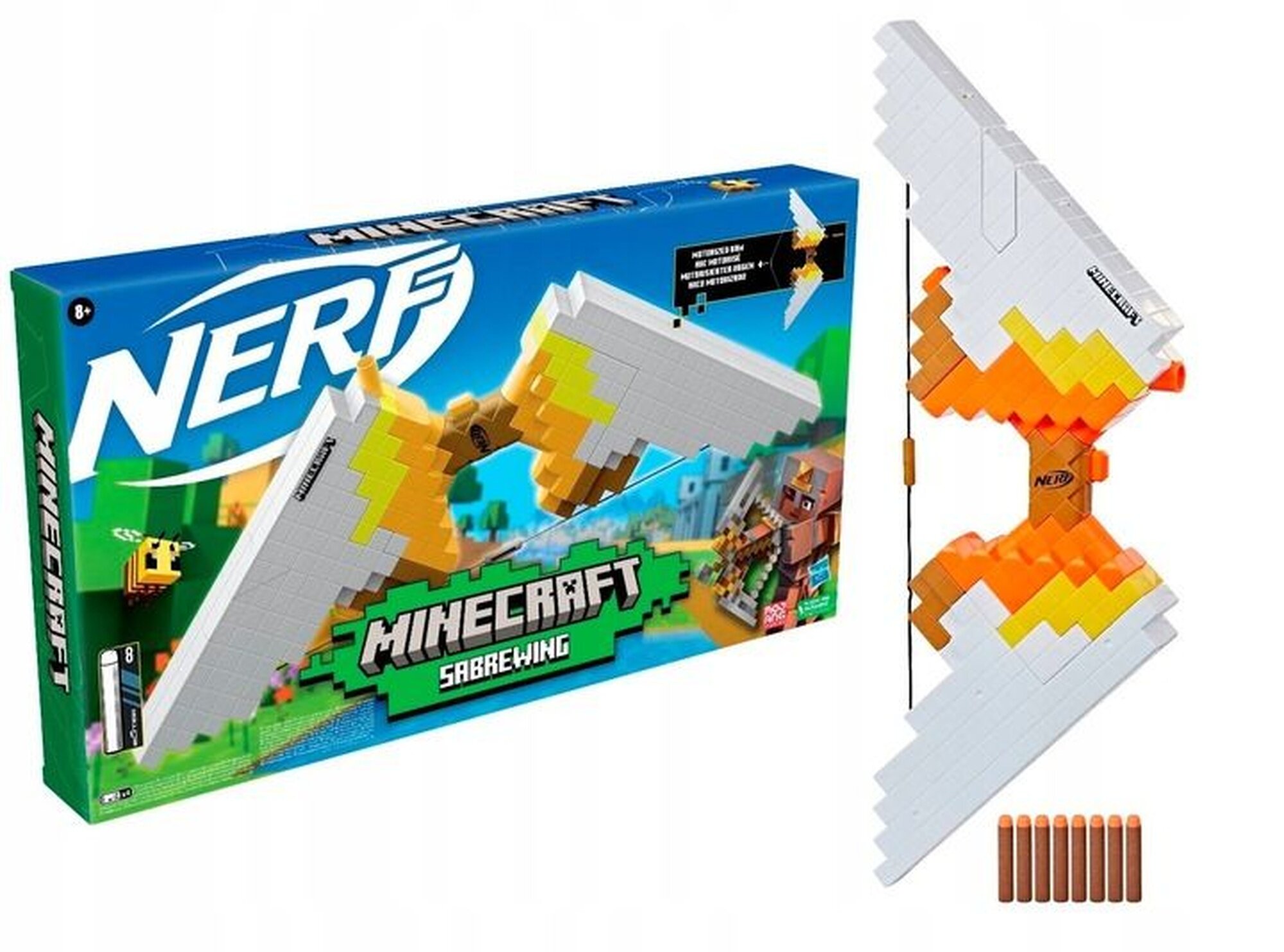 Игрушечное оружие HASBRO Nerf Minecraft Sabrewing - Лук нерф майнкрафт бластер - Нерф F4733