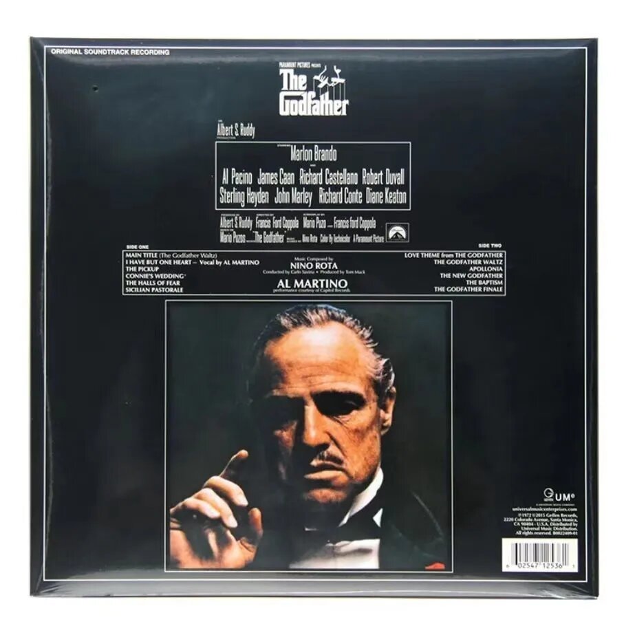 Виниловая пластинка Nino Rota The God father The Godfather Оригинал OST,1LP