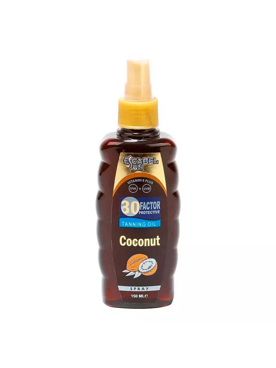 Масло для загара Escabel Sun Coconut для тела 30 SPF 150 мл