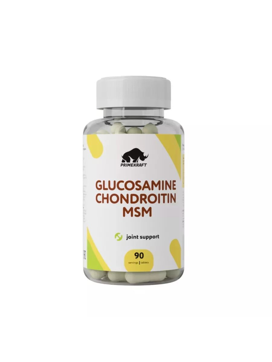 Prime kraft глюкозамин хондроитин мсм 90 шт. таблетки по 154