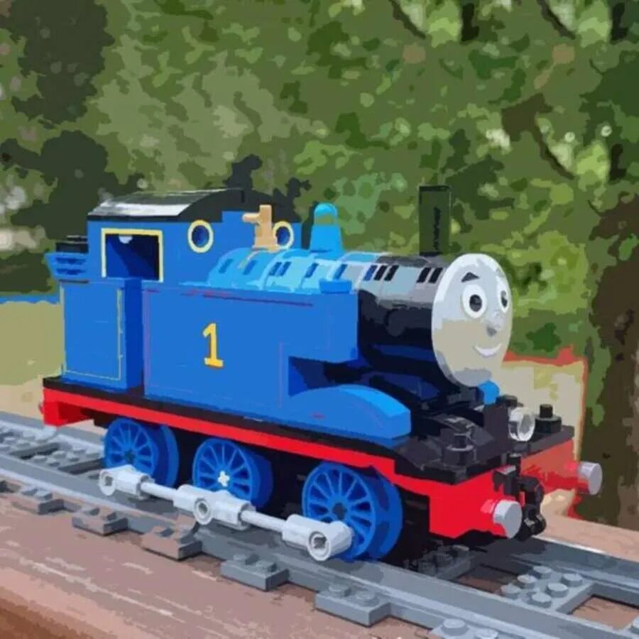 Паровой локомотив MOC Thomas the Tank Engine - Конструктор пластиковый для детей