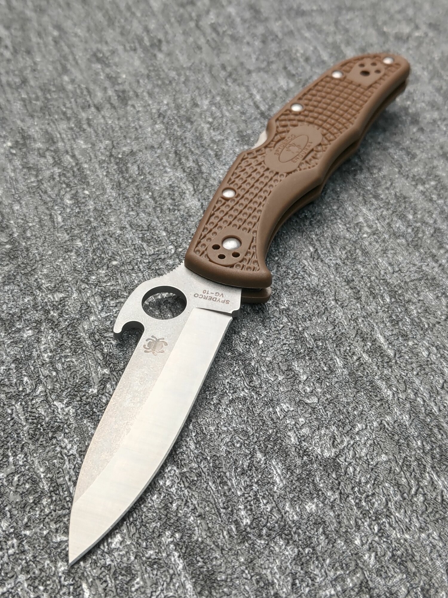 Spyderco Endura 4 Wave Opener Emerson (коричневый)