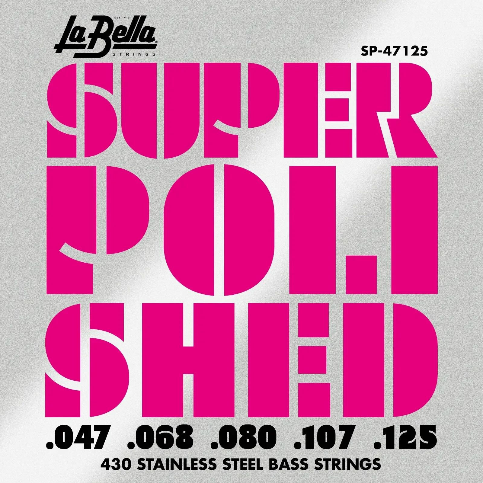 Струны для бас-гитары La Bella SP-47125 Super Polished 47-125