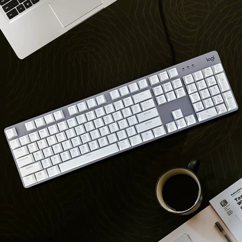 Механическая клавиатура Logitech K845, проводная, сине-белая, двухцветная, розовая, стильная и простая, для девочек, с
