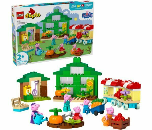 Конструктор LEGO DUPLO 10461 Сад и теплица дедушки Свина (Lego 10461)