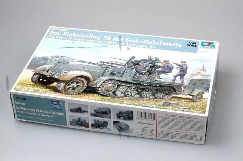 Trumpeter 1/35 01523 Flakvierling 38 Sd. Kfz.7/1 Ранняя версия Танки 1 pcs