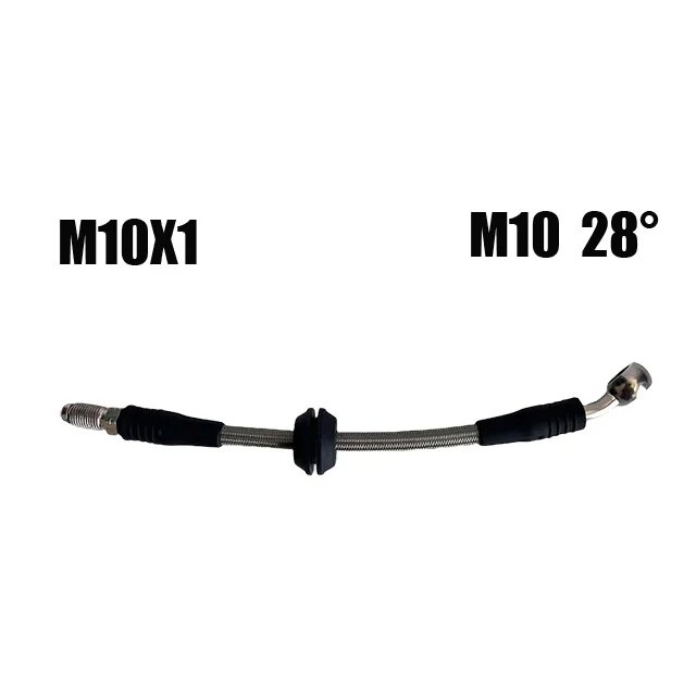 Тормозной шланг M10x1, 200cm, M10(28)W10slivery
