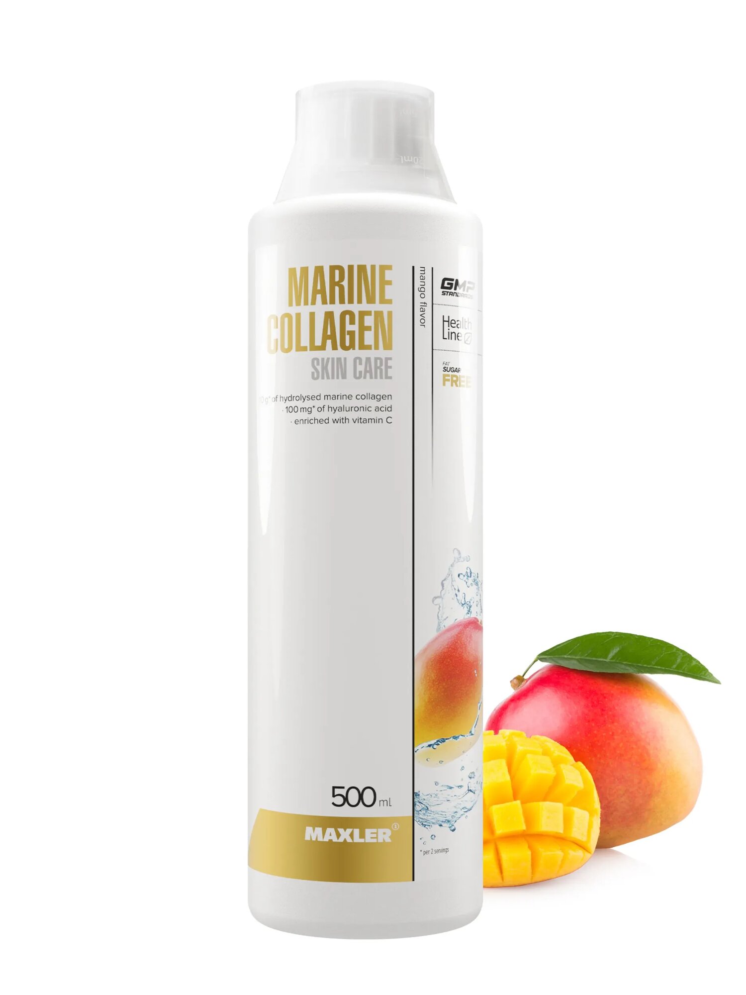 Marine Collagen SkinCare/Hyaluronic Acid (500 мл) (манго) Коллаген морской с гиалуроновой кислотой