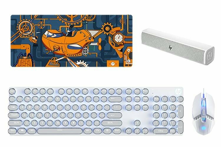 Клавиатура унисекс HP 5808548, Blue Switch, Extra Large Gaming Mouse Pad