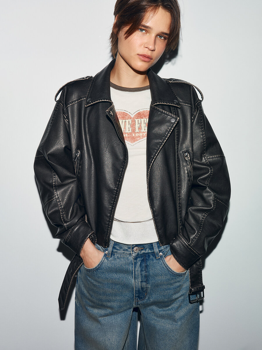 Куртка кожаная mixmatch