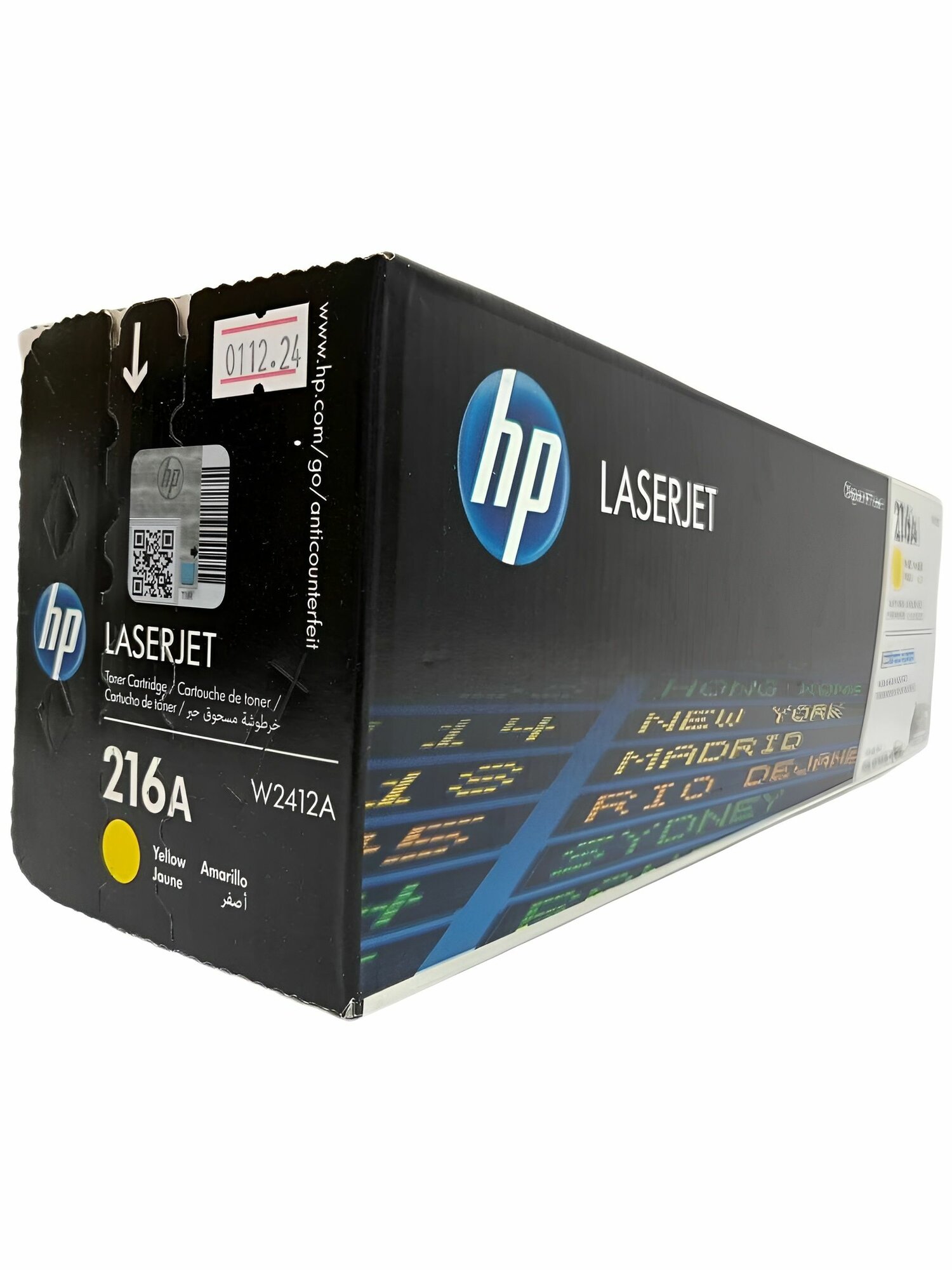 HP картридж лазерный W2412A (216A) оригинальный, желтый (850 стр.) для LaserJet M182n M182, M183fw M183