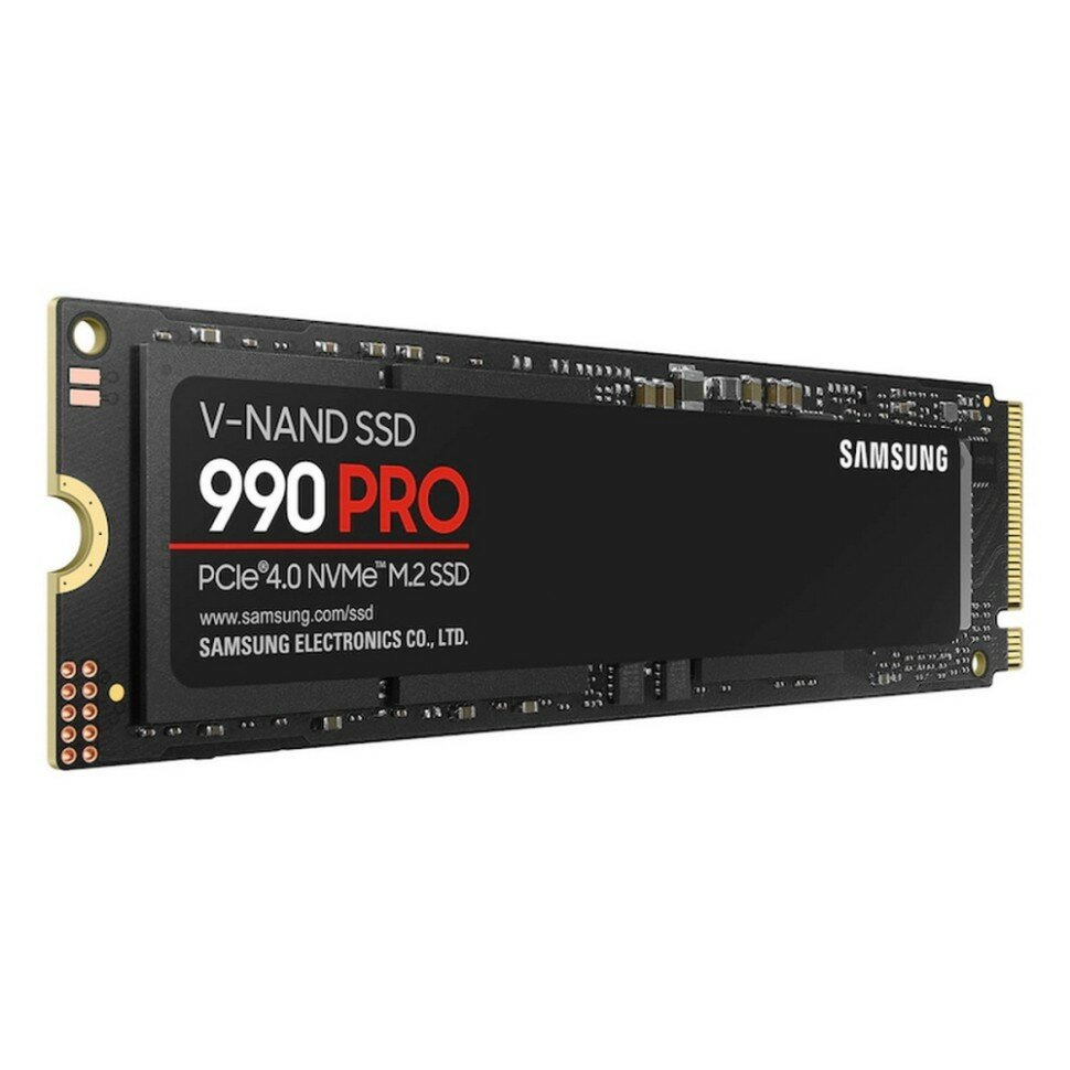 SSD накопитель Samsung 990 Pro, 4TB NVMe, M.2 2280, PCIe 4.0 x4 7450/6900, TBW 2400 (MZ-V9P4T0B/AM)