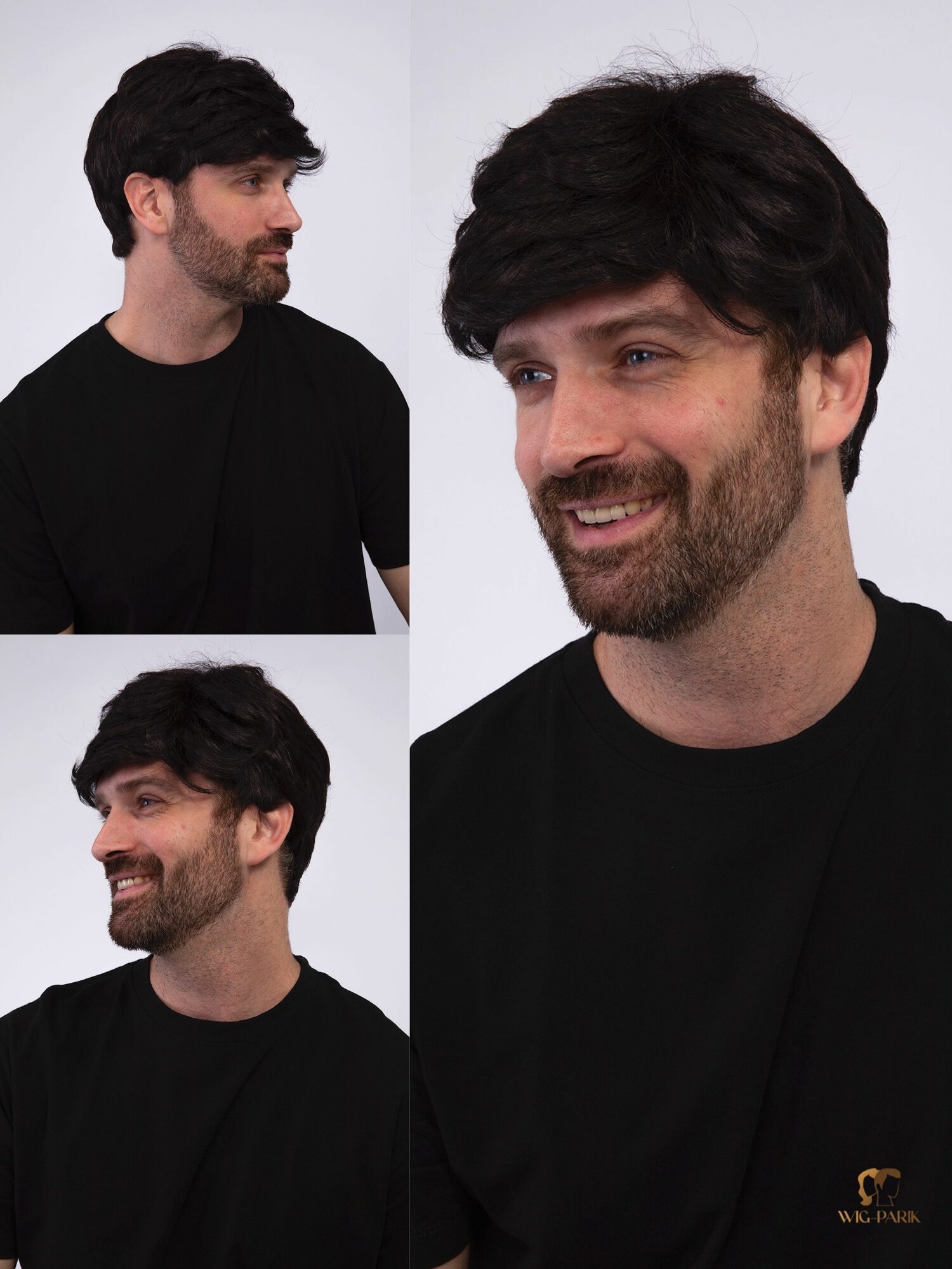 Парик мужской короткий коричневый