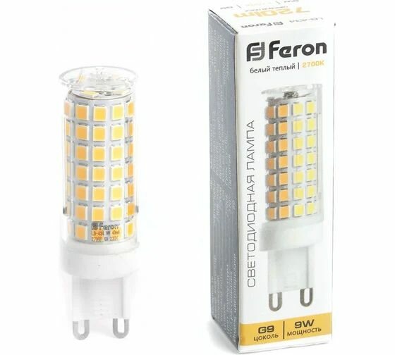 Светодиодная лампа FERON LB-434 G9 9W 2700K