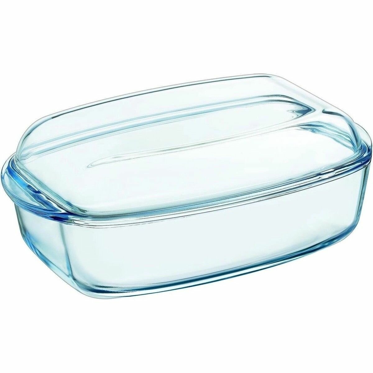 Кастрюля с крышкой прямоугольная Pyrex с крышкой 6.7л стекло