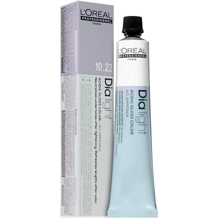 Kраска L'Oréal Dia light для волос без аммиака ,10.22 очень светлый блондин перламутровый интенсивный, 50 мл.