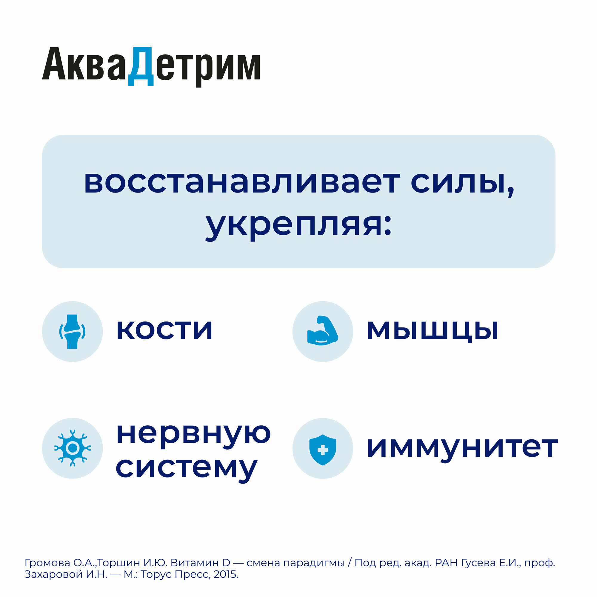 Аквадетрим таб. раств. 2000МЕ, №60, для профилактики и лечения дефицита витамина D — фото 1