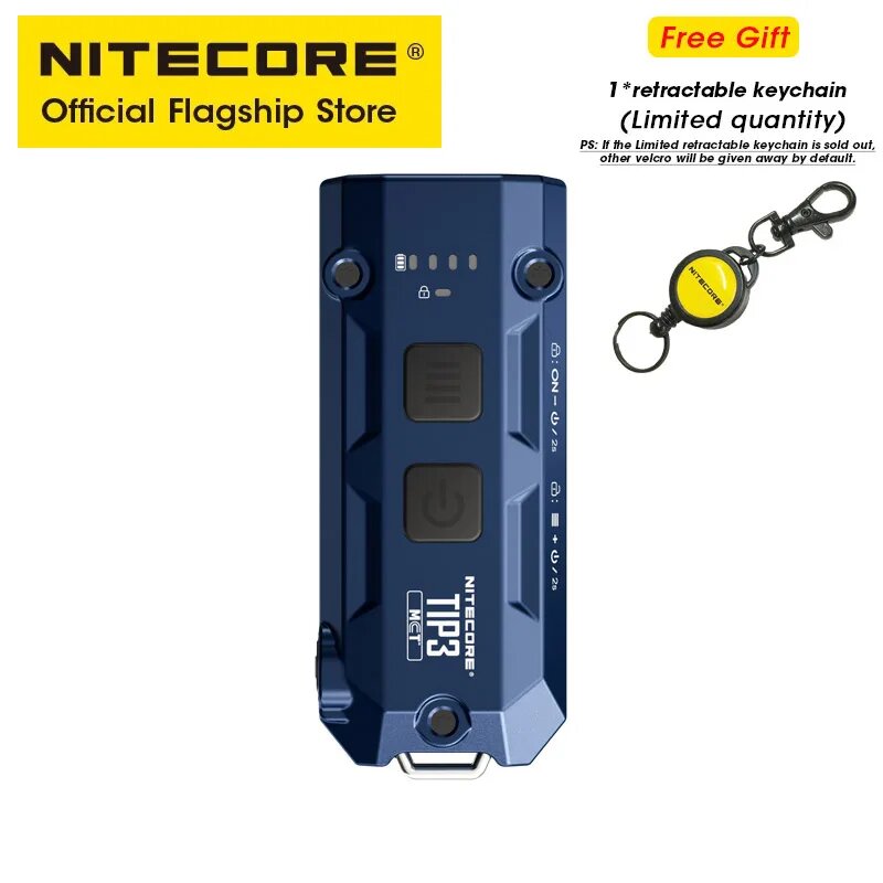 NITECORE TIP3 EDC Фонарик 720 люмен Cobalt Blue