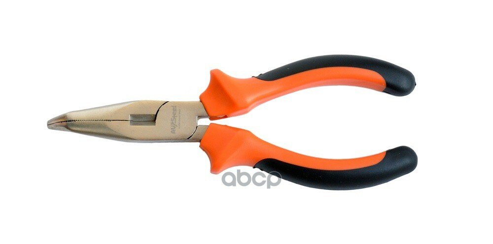 Плоскогубцы удлиненные (длинногубцы) изогнутые 160мм двухцветные ручки, антистатичные (60) AV Steel арт. AV613160 - высокое