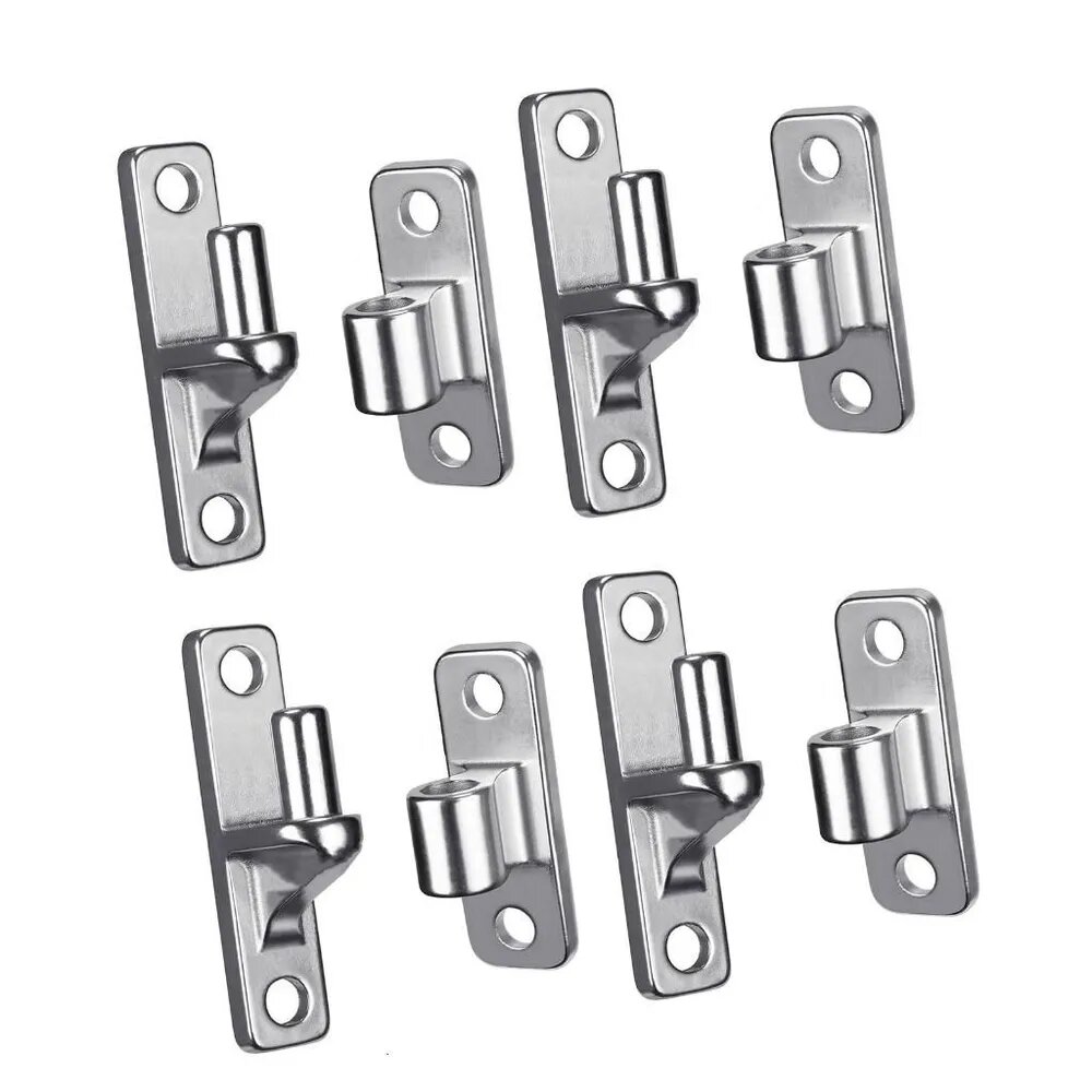 Стальные навесы для ворот без сварки, 8 шт серебряные, 170x120x100 мм