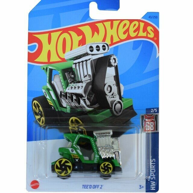 Машинка Hot Wheels Tee'D OFF 2 зеленый