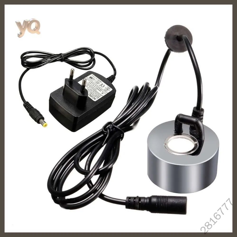 Увлажнитель воздуха Ultrasonic серебристый, ультразвуковой парогенератор для декоративного эффекта, 24 В