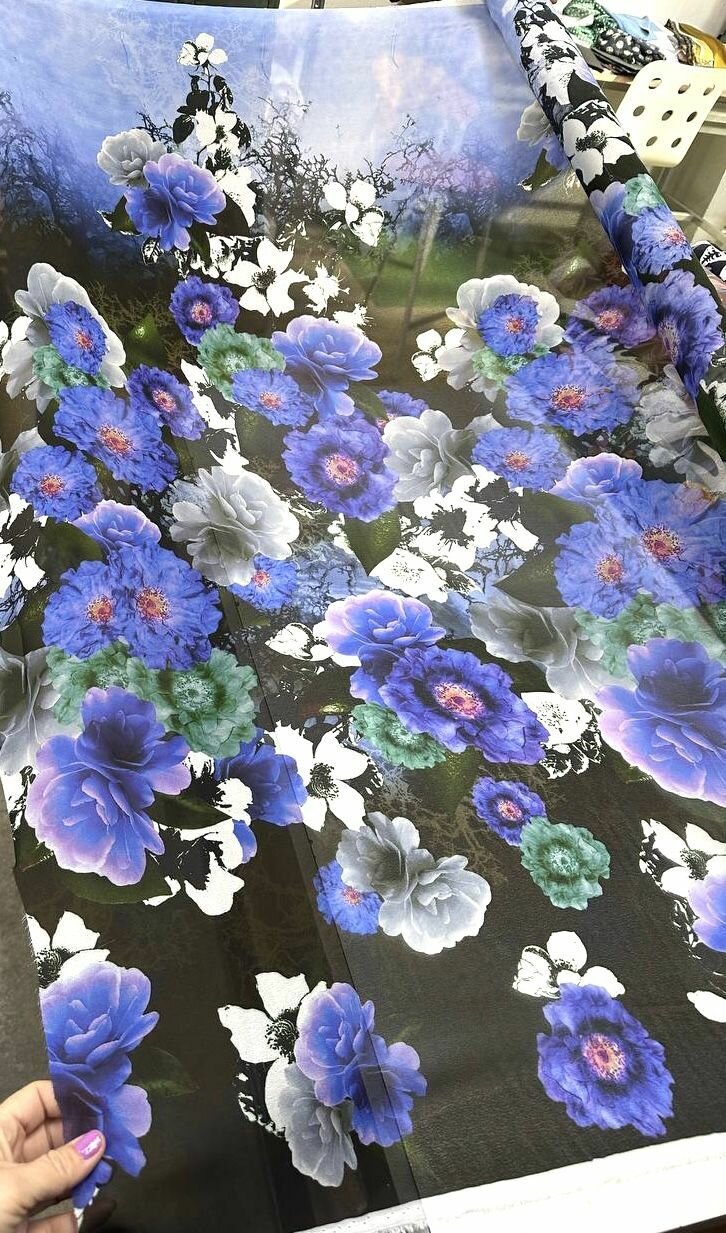 Ткань жоржет - вискоза (Италия) ш-140см цена за 1м