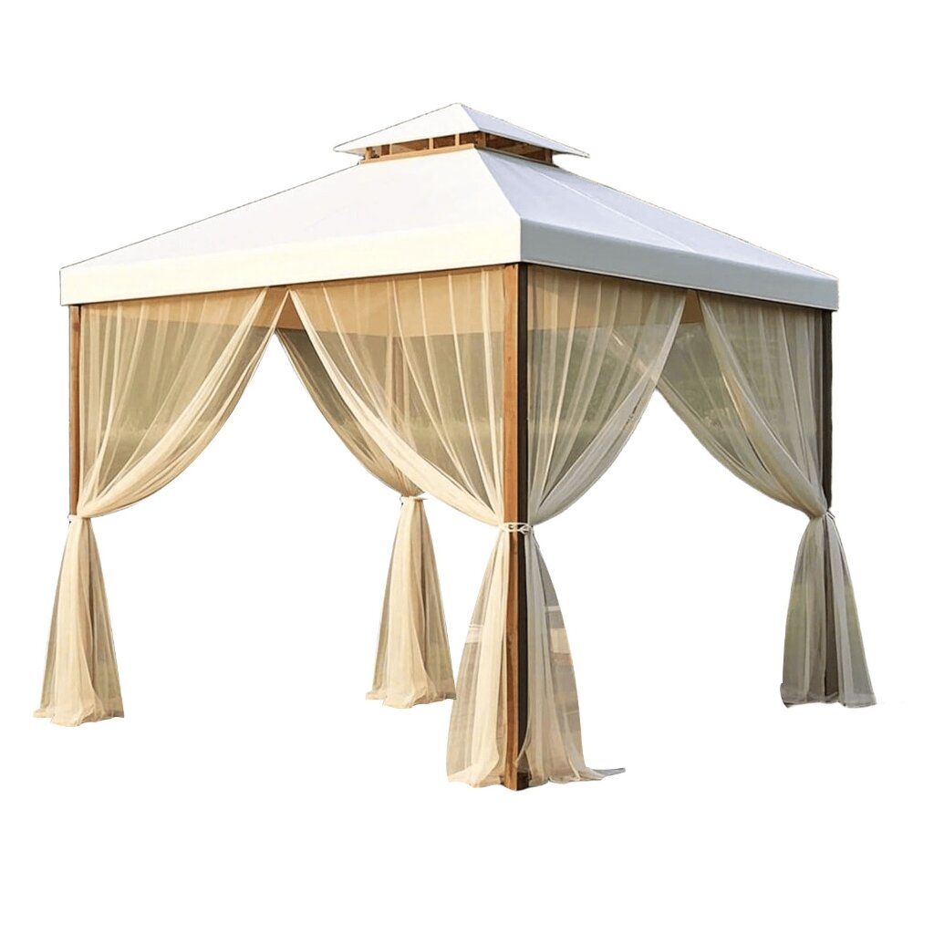 Наружная сетка для беседки противомоскитная занавеска марлевая москитная сетка-цвет шампанского-160*250 см