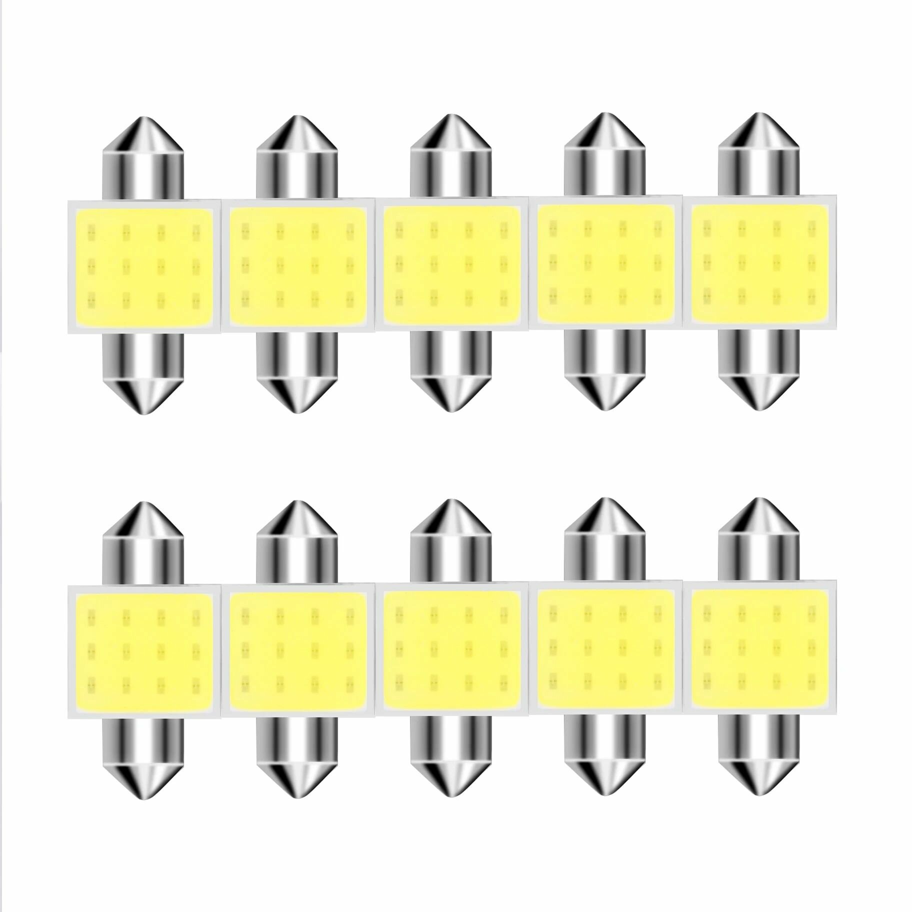Лампа автомобильная T11x31/C5W, 10 шт. арт. C5W LED светодиодная