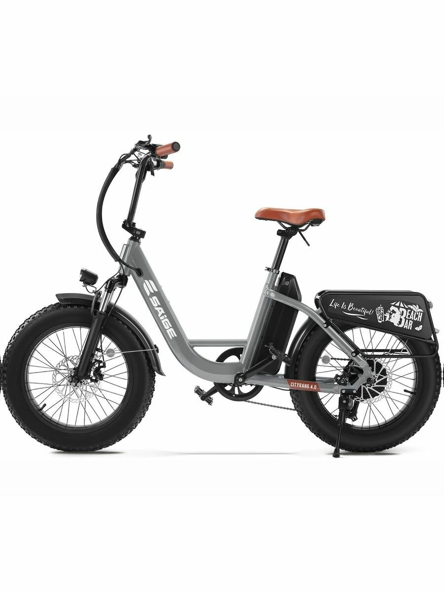 Электровелосипед Saige Cityrange 4.0 ( 48V / 13 Ah ) - Серый