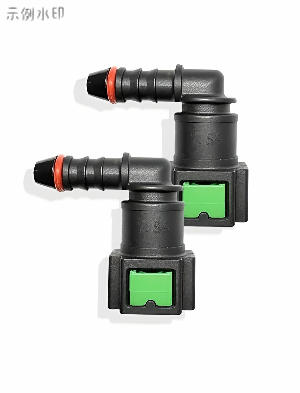 Штуцер топливный (бензошланга) быстросъемный угловой 90 градусов, 7,9мм.2шт.