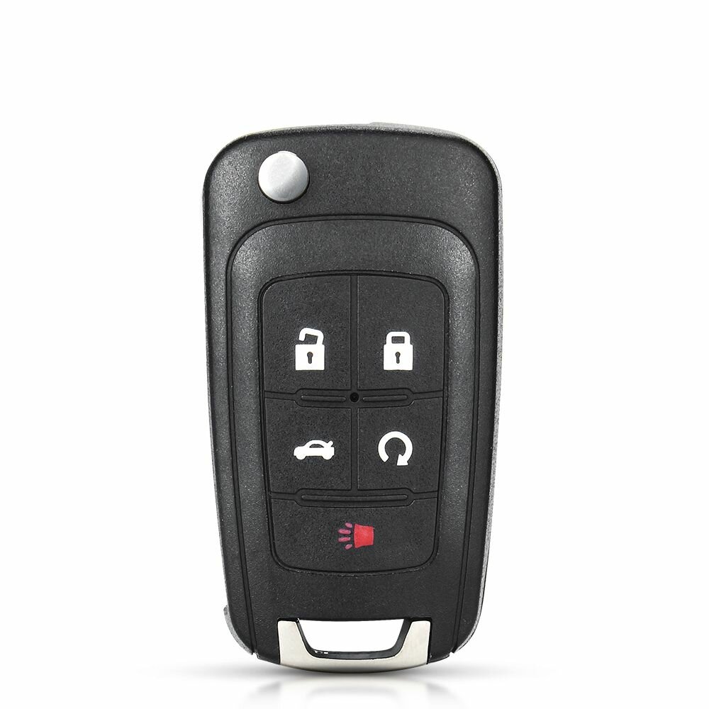 Корпус (оболочка) ключа для Chevrolet Cruze, Epica, Lova, Camaro, Impala — черный, 2/3/4 кнопки, без электроники