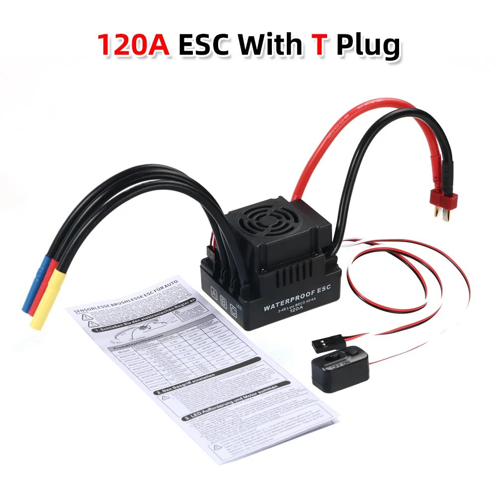120A ESC с T Plug, черный