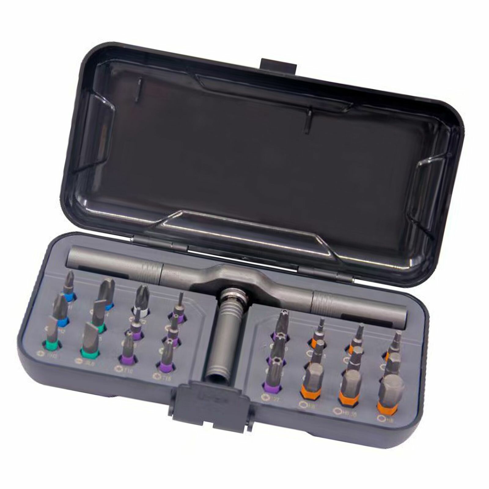 24 в 1 Набор отверток с магнитными битами и Т-образной ручкой