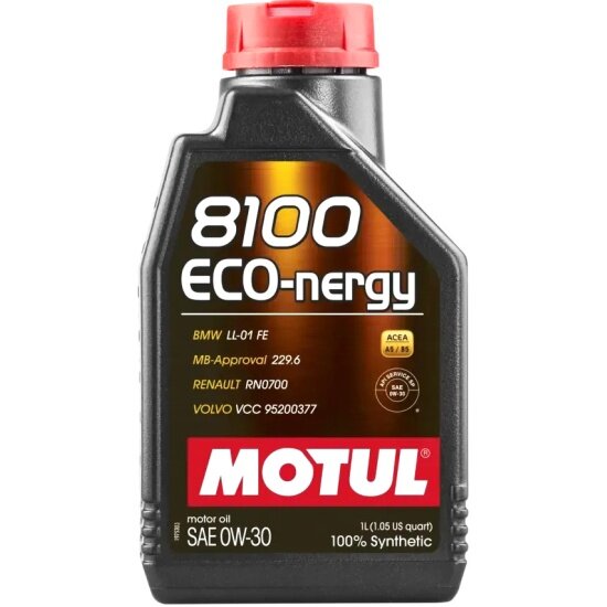 Моторное масло Motul 8100 Eco-Nergy 0W-30 синтетическое 1л (ЕС)