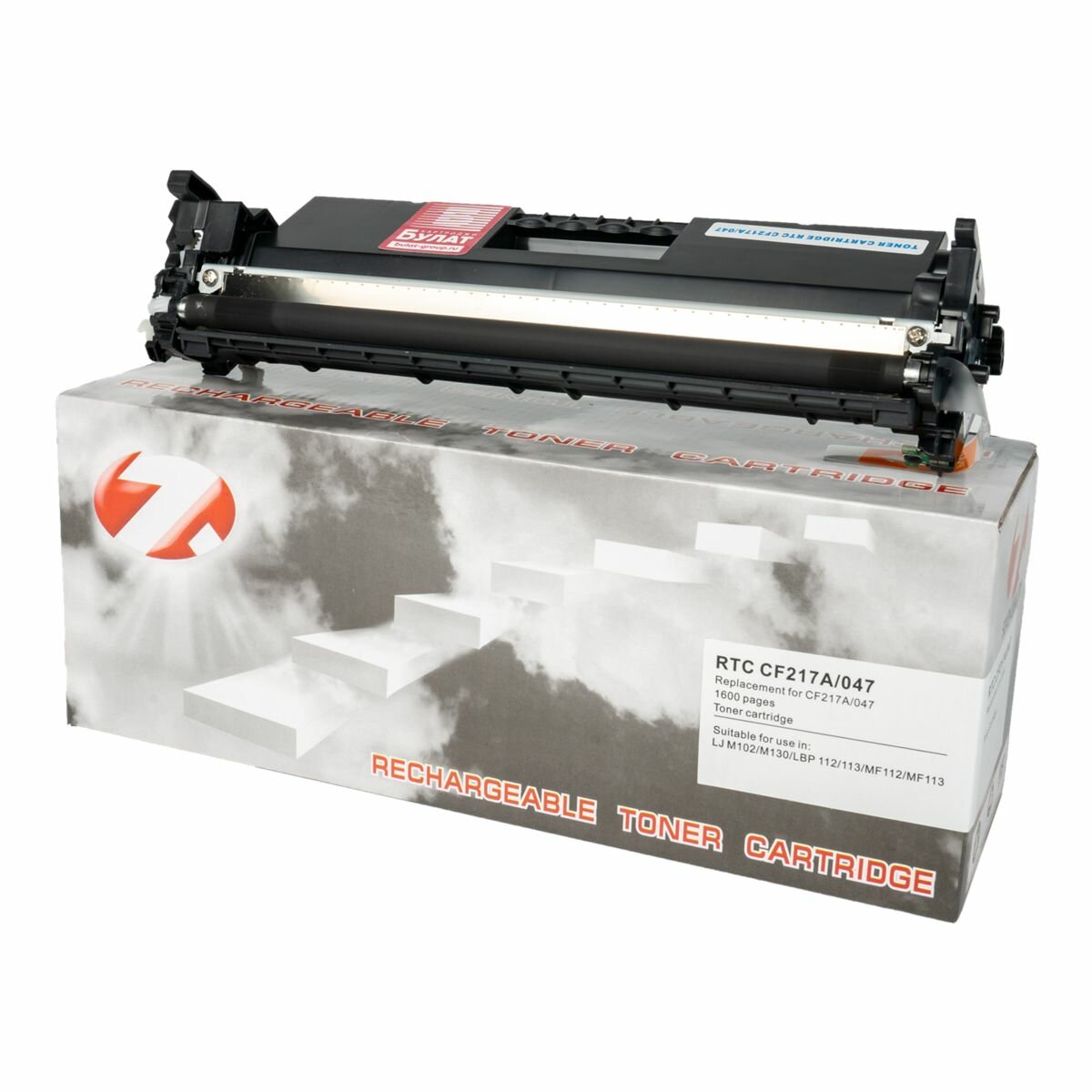 Тонер-картридж 7Q CF217A для HP LJ M102, LJ M130 (Чёрный, 1600 стр.), с MR
