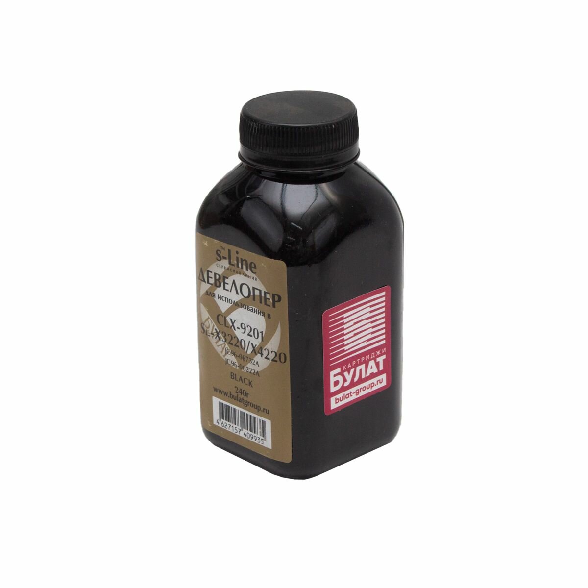 Девелопер булат s-Line JC96-06729A, JC96-06219A для Samsung CLX-9201, SL-X3220, SL-X4220 (Чёрный, банка 240 г)