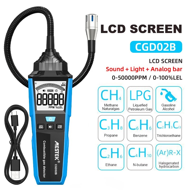 Детектор газа MESTEK CGD02B CH4/LPG