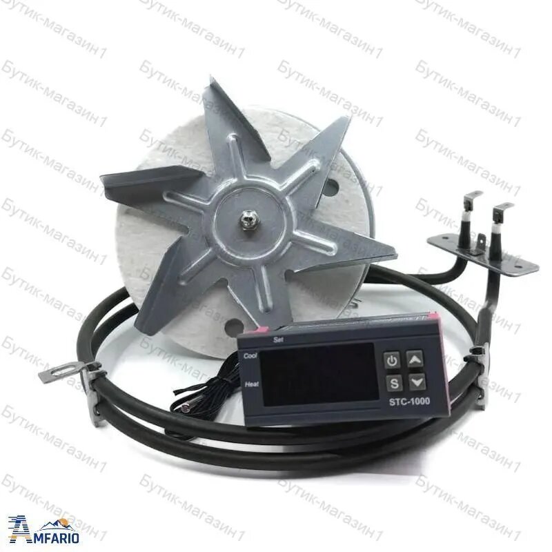 Набор конвекции для коптильни с терморегулятором STC-1000, вентилятором и ТЭНом