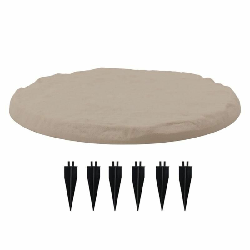 Декоративные садовые плитки под камень , кремовый цвет - Круглый