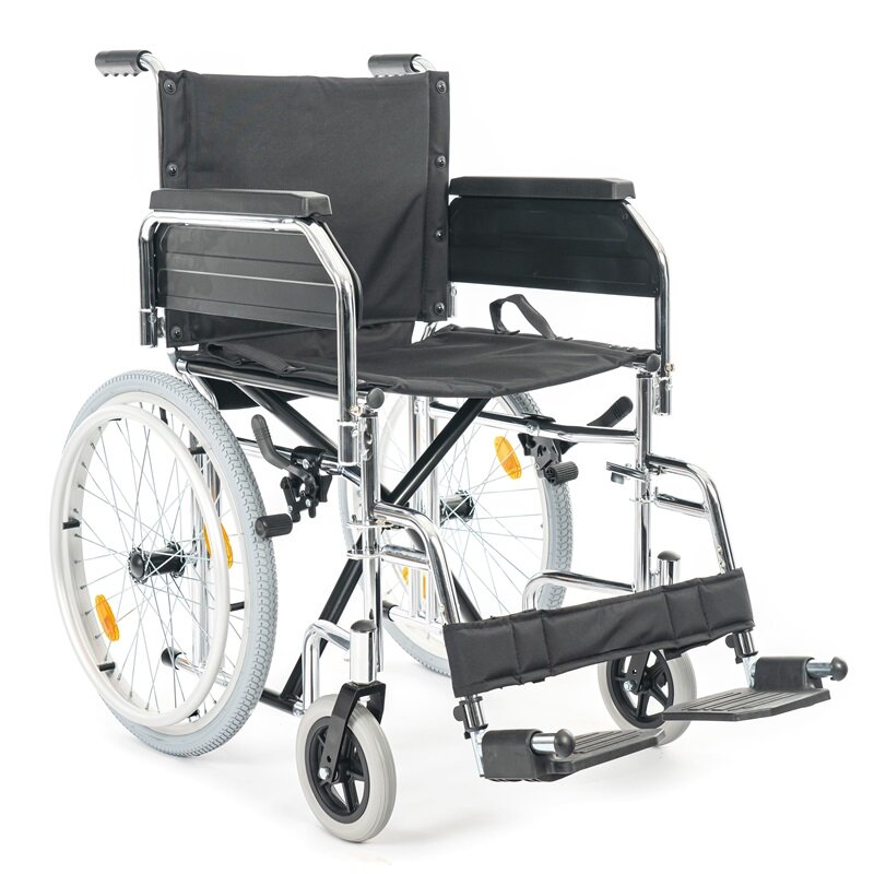 Кресло-коляска инвалидное MET MK-150 (Transit) (48см, PU, с насосом, складная, для узких проходов) (20329)