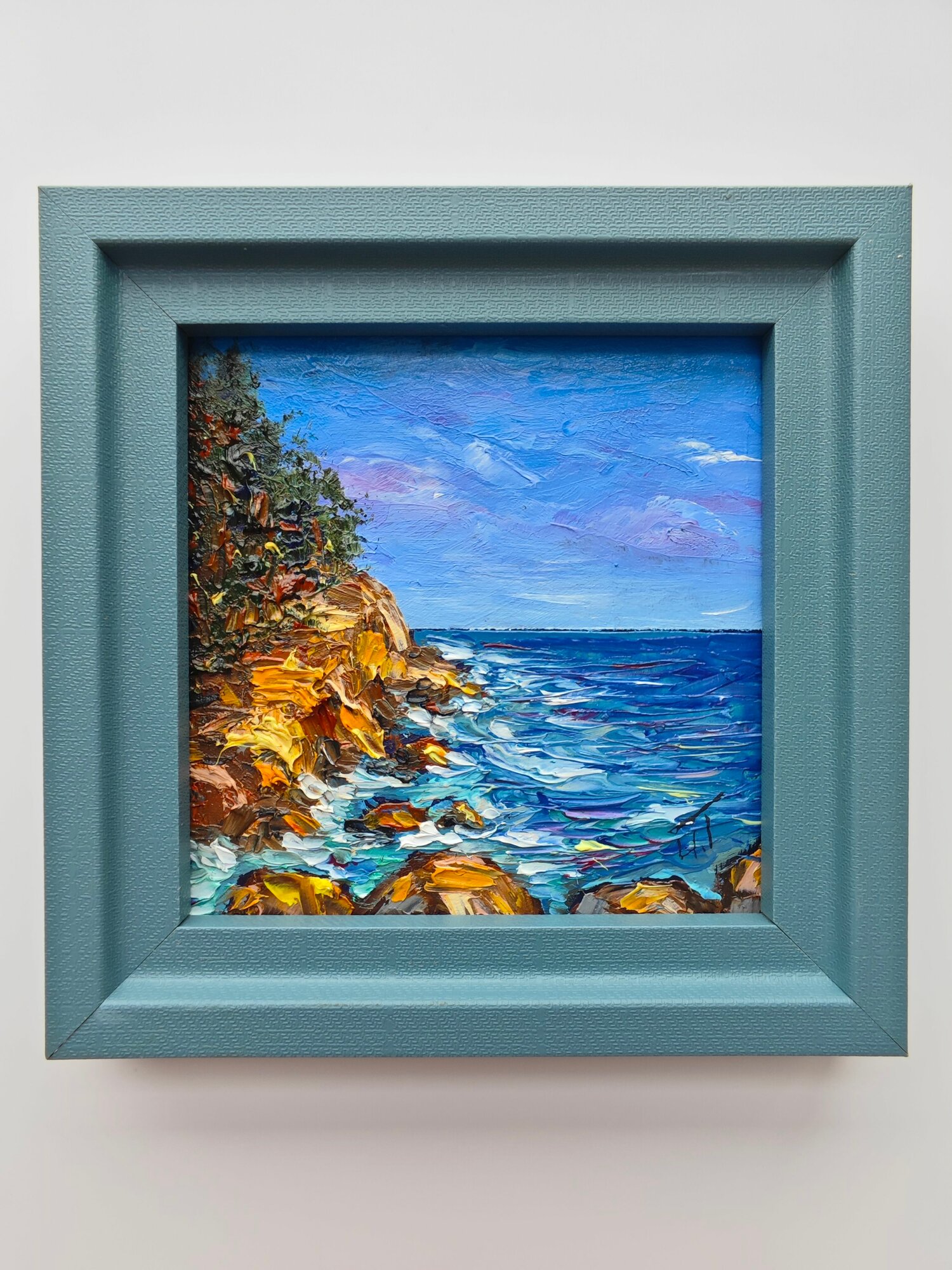 Мини картина маслом на холсте 10х15см