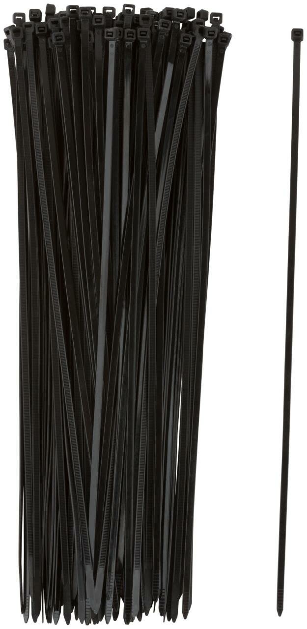 Хомуты нейлоновые для проводов, черные 100 шт, 4,8х400 мм